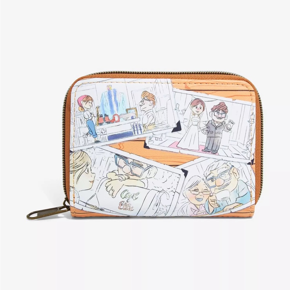 Loungefly Pixar Up Pictures Mini Zip Wallet NWT - Gem